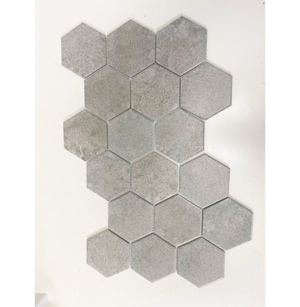 4 Inch Stone Light Grey Hexagon Matt Porcelain | Simpolo Tile & Stone ...
